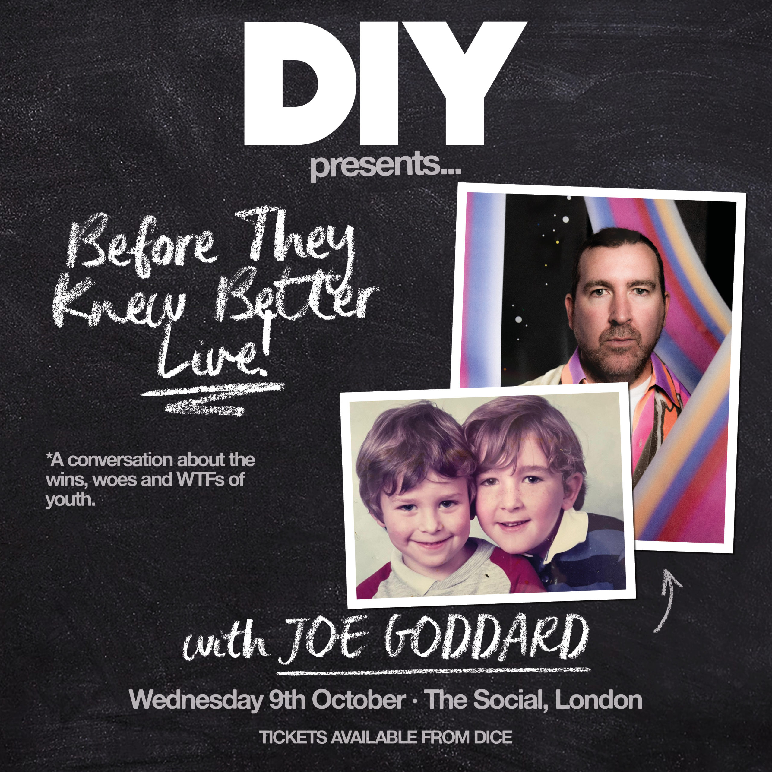 Before They Knew Better... Live! With Joe Goddard (Live podcast + DJ ...